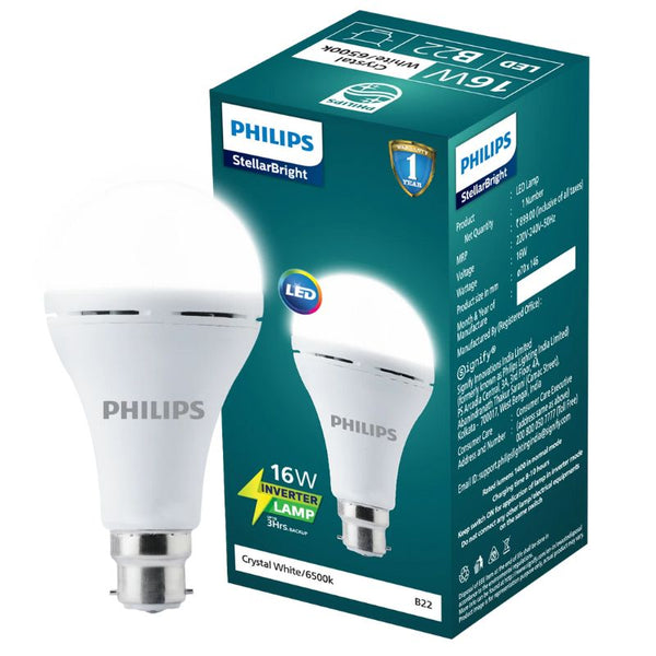 Philips Stellar Bright Emergency Inverter LED Bulb 16W Cool White B22 ...