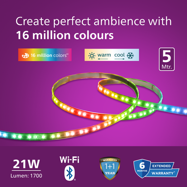 Philips Smart Wi-Fi LED Strip Light (RGB) – Philips lighting Online Store