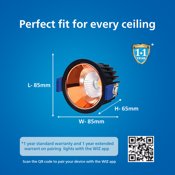 Philips Wi-Fi Dimmable Deco LED COB – Philips lighting Online Store