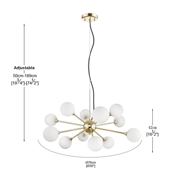 Philips Divine 12 head chandelier (French Gold) – Philips lighting ...