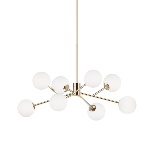 Philips Divine 8 head chandelier (French Gold)