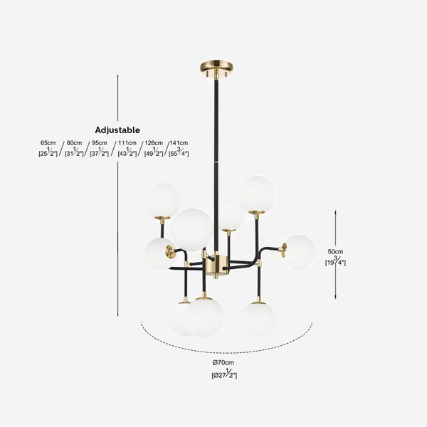 Buy Philips Divine 9 Head Chandelier Online – Philips lighting Online Store