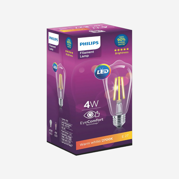 Philips Filament LED Bulb (E27 base, ST 64) – Philips lighting Online Store
